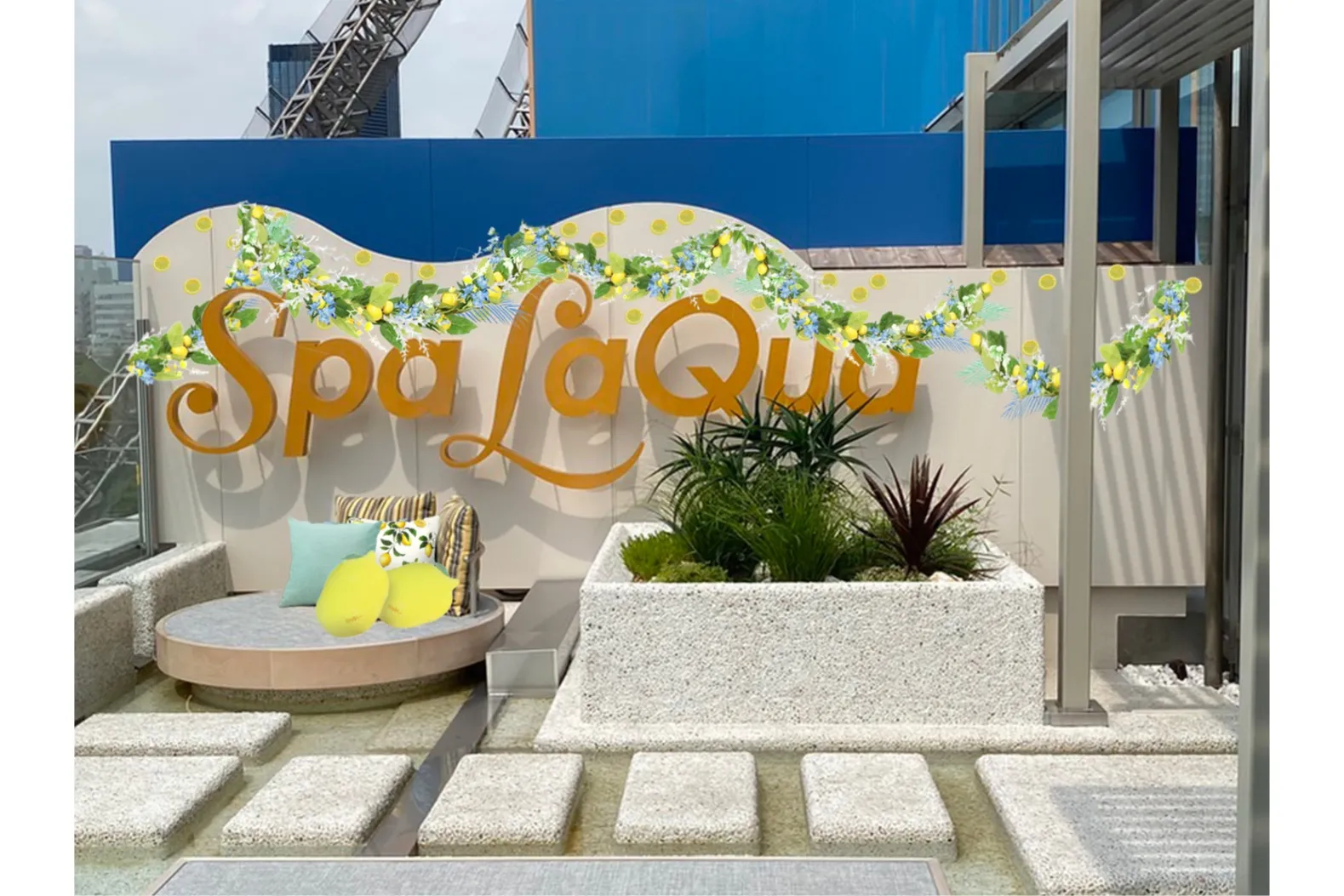 レモンをぎゅっと、爽快な夏。 in Spa LaQua